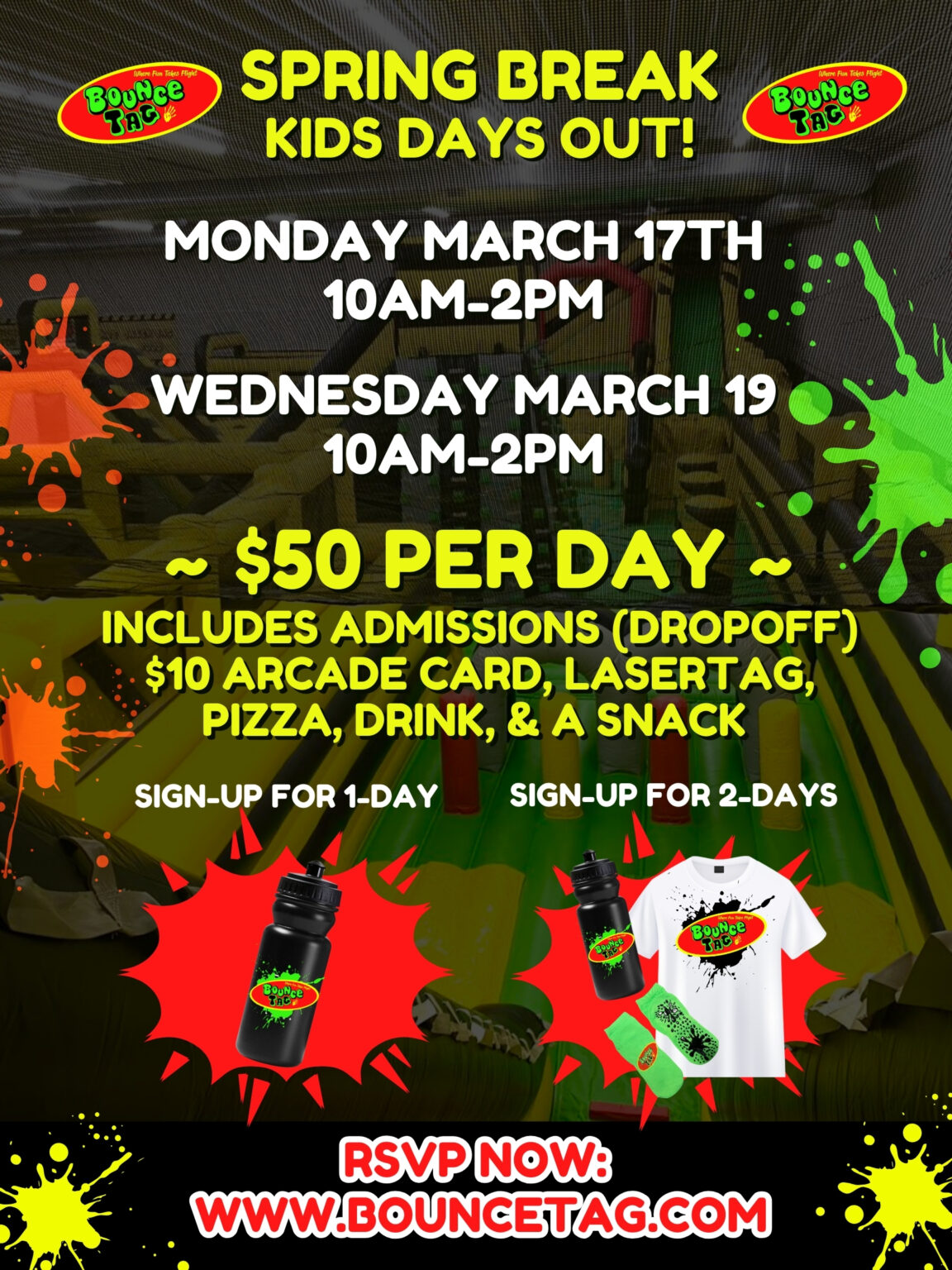 BounceTag – Play Parks, Bouncers, LaserTag, Arcade, Food, Parties and More!