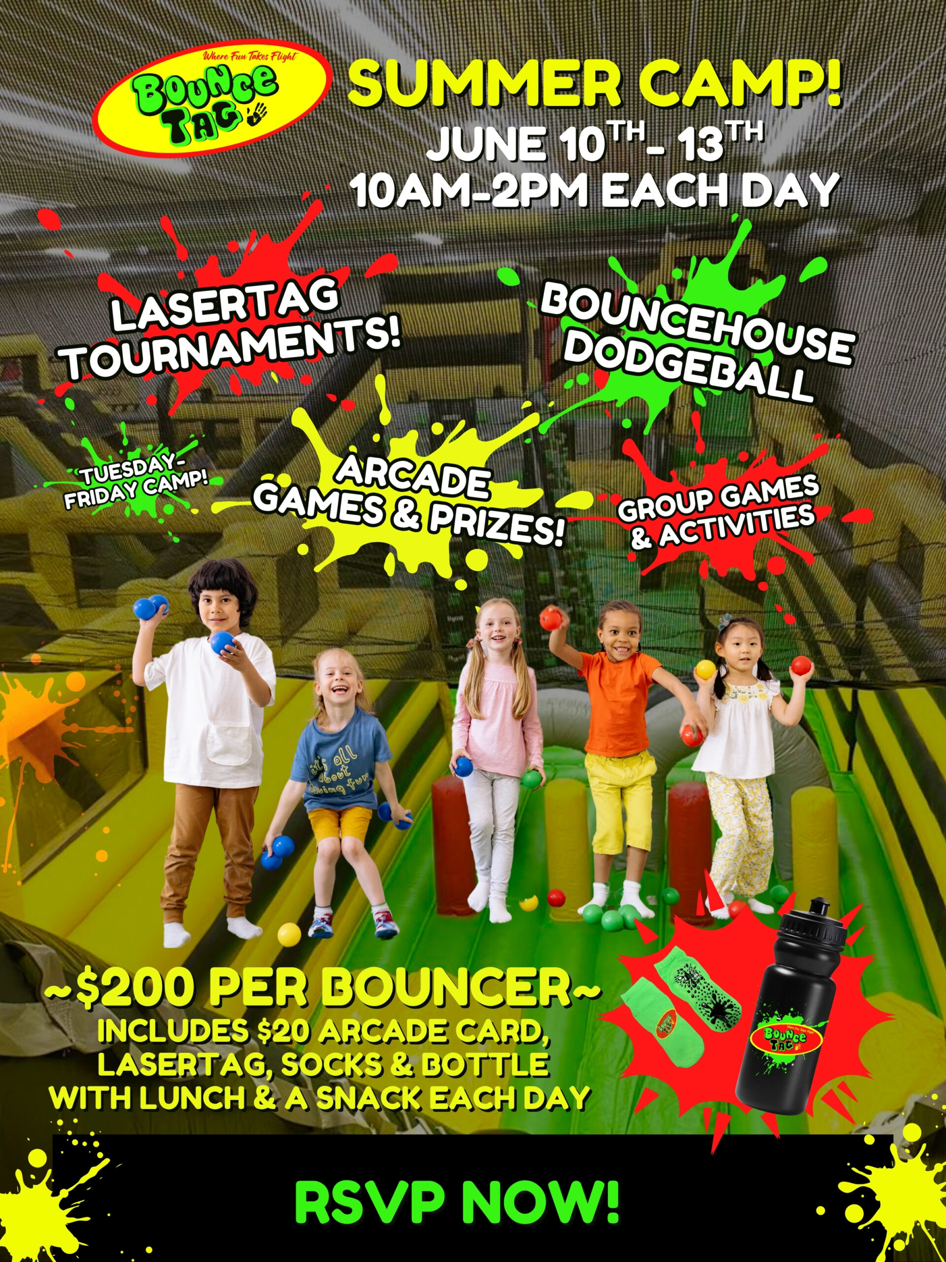 BounceTag – Play Parks, Bouncers, LaserTag, Arcade, Food, Parties and More!